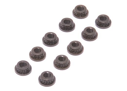 Thread Inserts M3 Brass Black (10) #U8794 Schumacher | RC-Modelshop.com